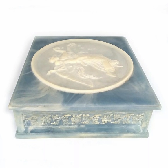 Incolay Studios | Storage & Organization | Vintage Incolay Blue Stone ...